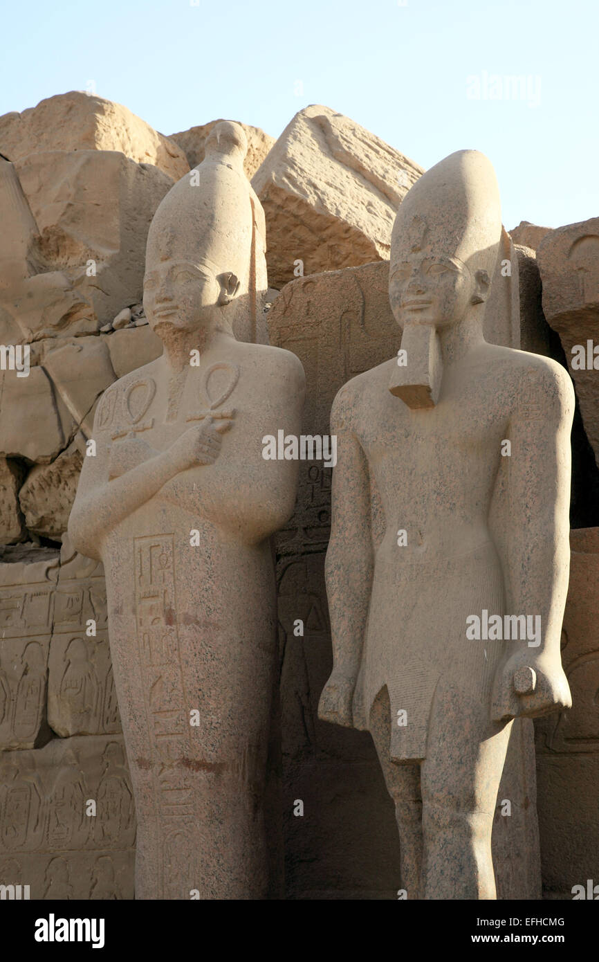 Statues / Karnak Temple / Luxor / Egypt Stock Photo - Alamy