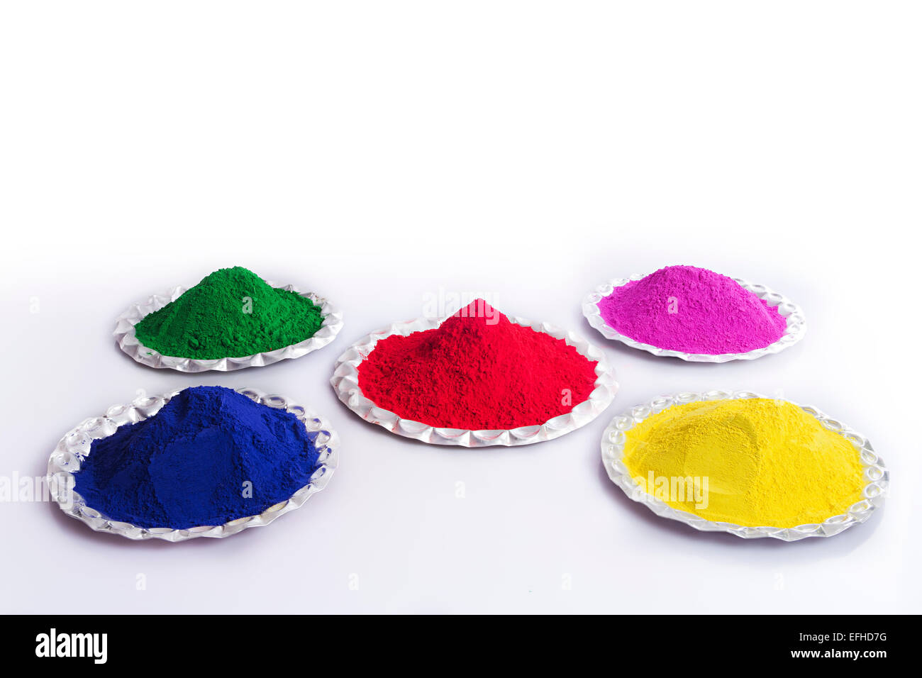 Holi color thali hi-res stock photography and images - Alamy