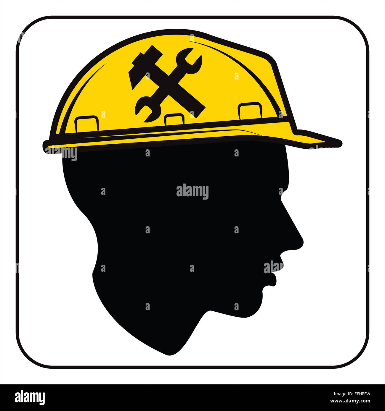 Construction worker profile icon hi-res stock photography and images ...