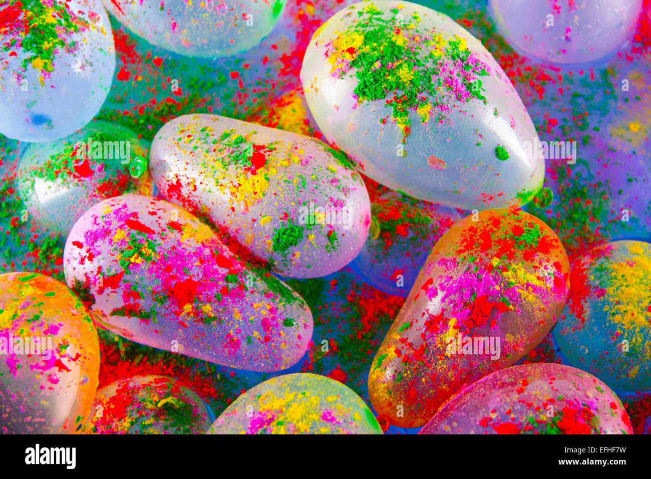 indian Festival holi colour and Balloon Nobody Stock Photo - Alamy