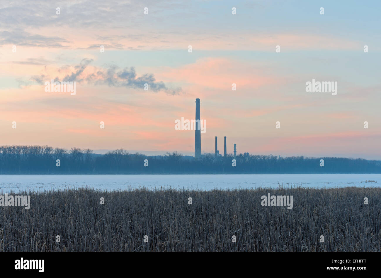 natural gas generating station in burnsville along minnesota river and ...