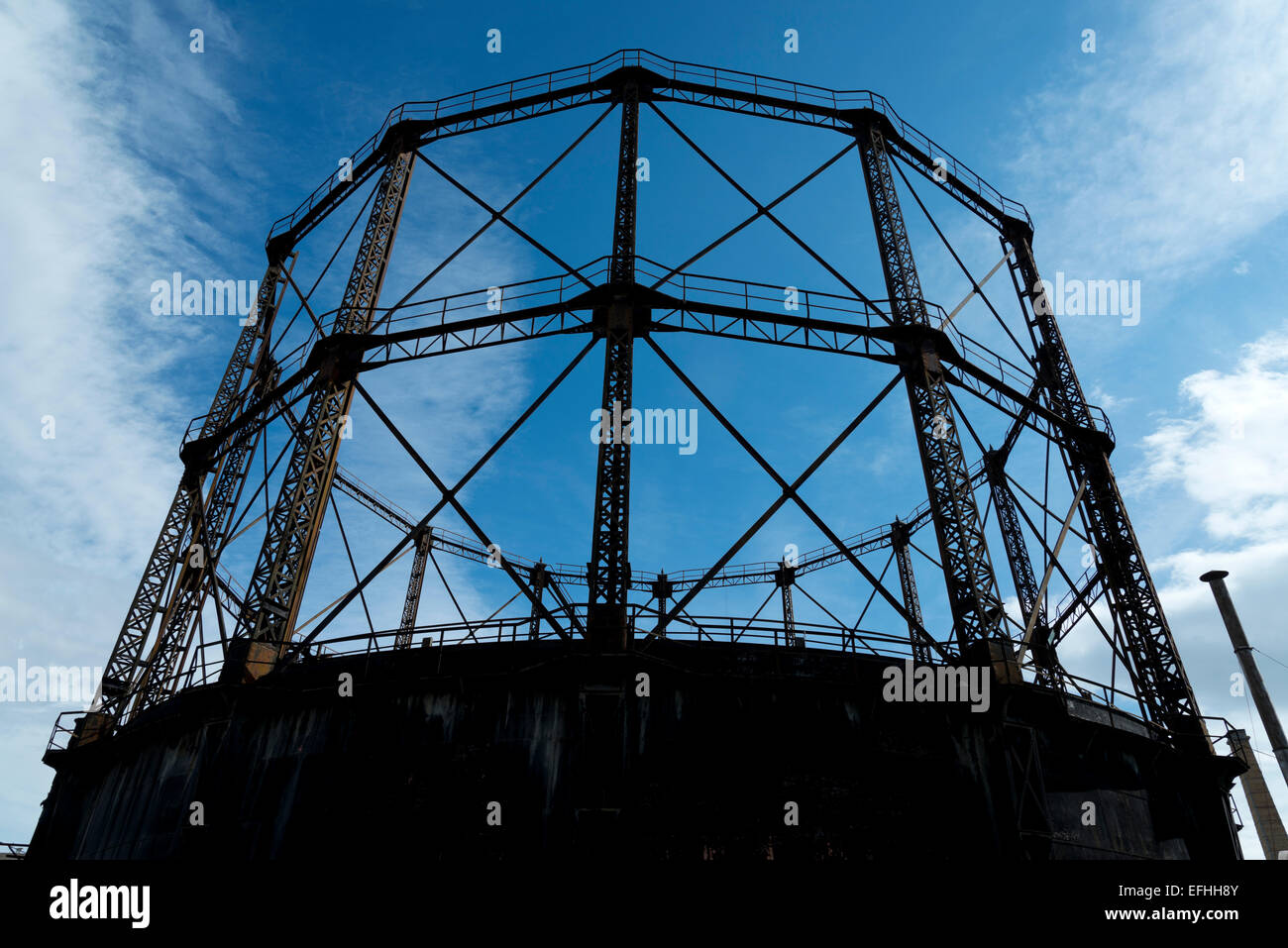 Telescopic gas holder hi-res stock photography and images - Alamy