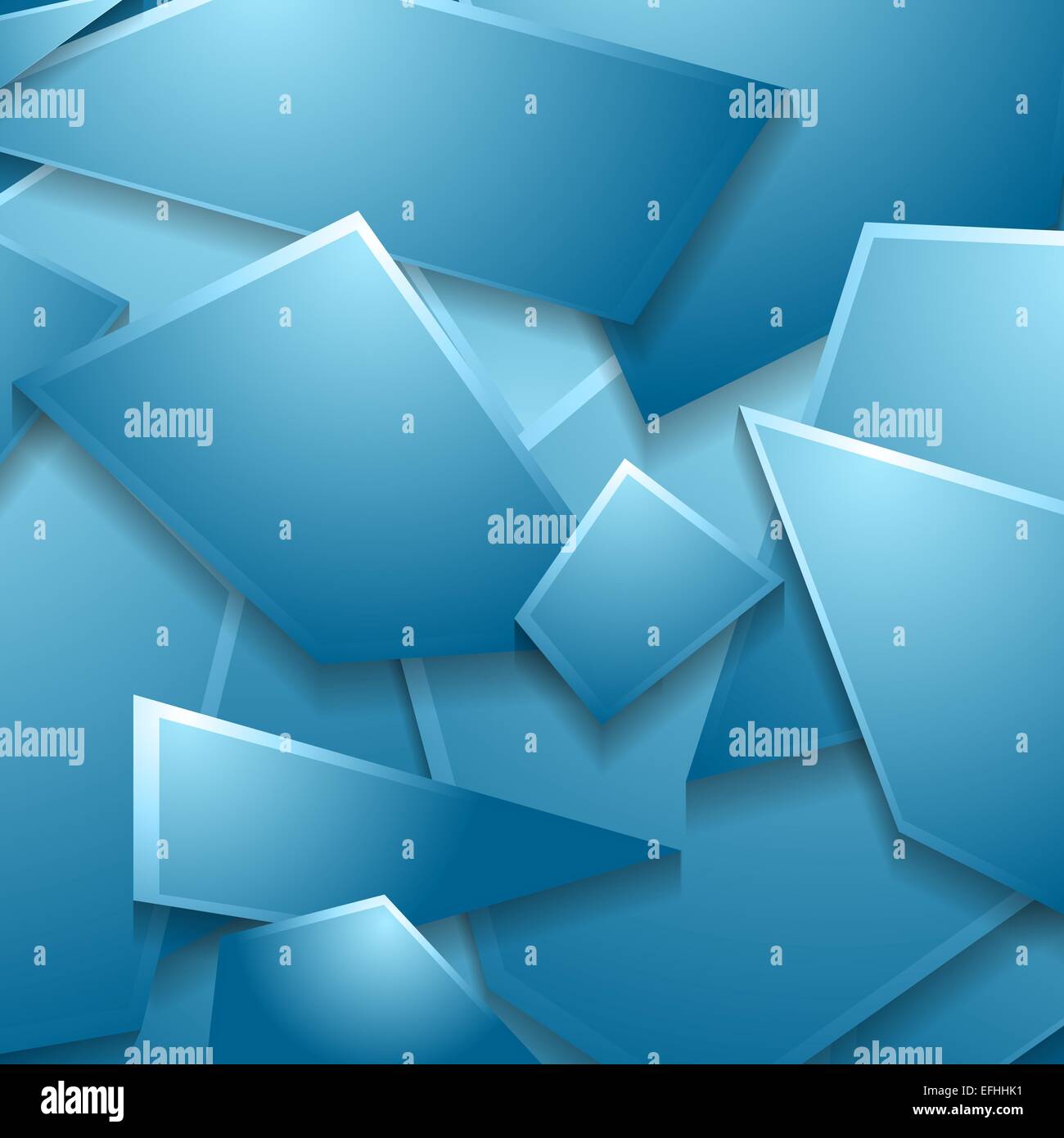 Blue geometric shapes background. Vector design Stock Photo - Alamy
