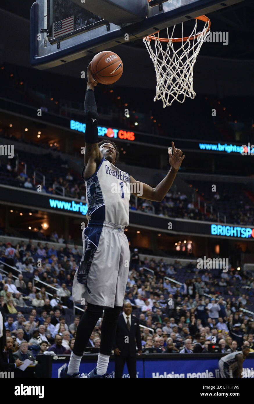 Washington, DC, USA. 4th Feb, 2015. 20150204 - Georgetown guard Tre ...