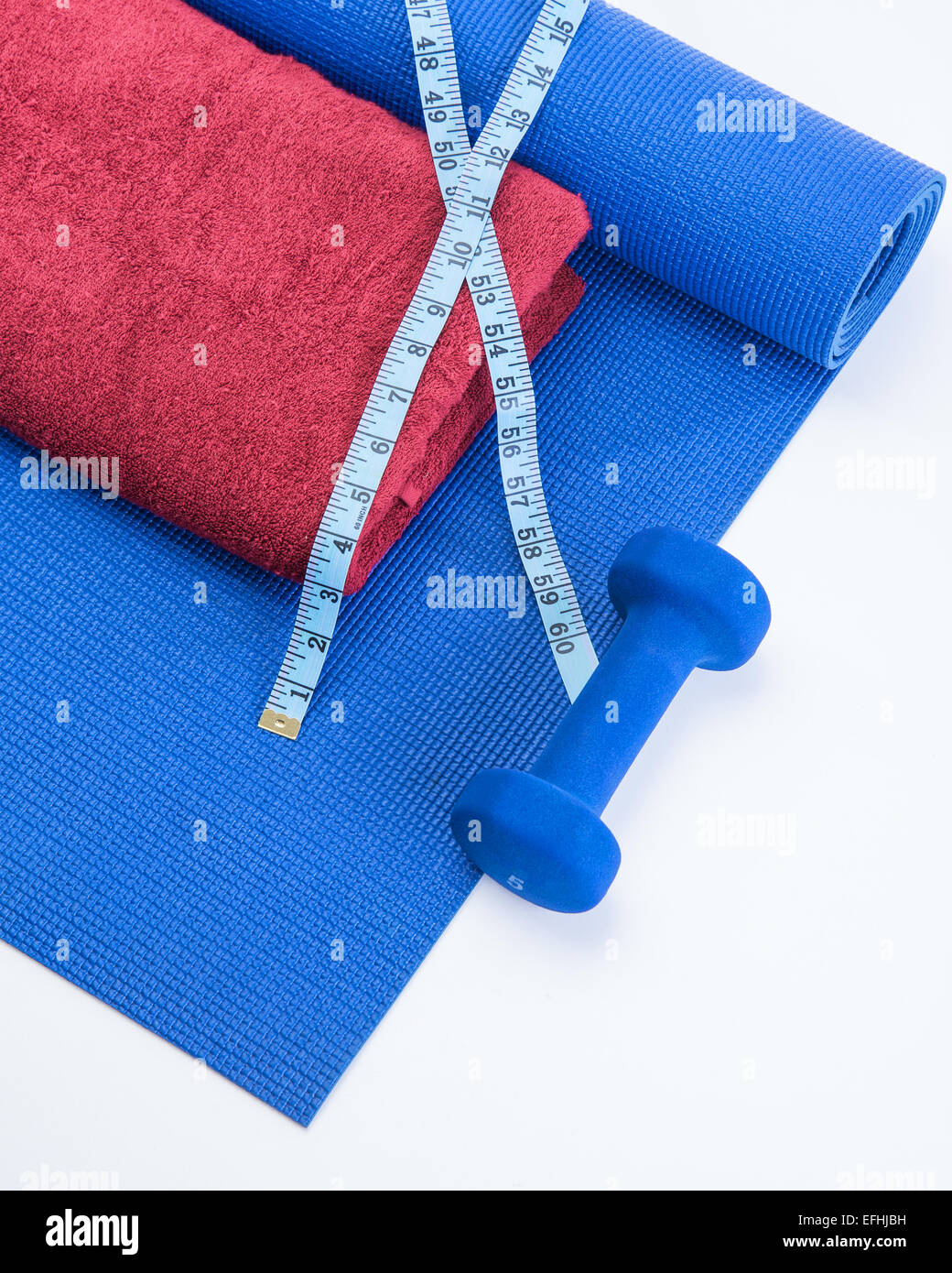 Workout tools for healthy lifestyle results Stock Photo - Alamy