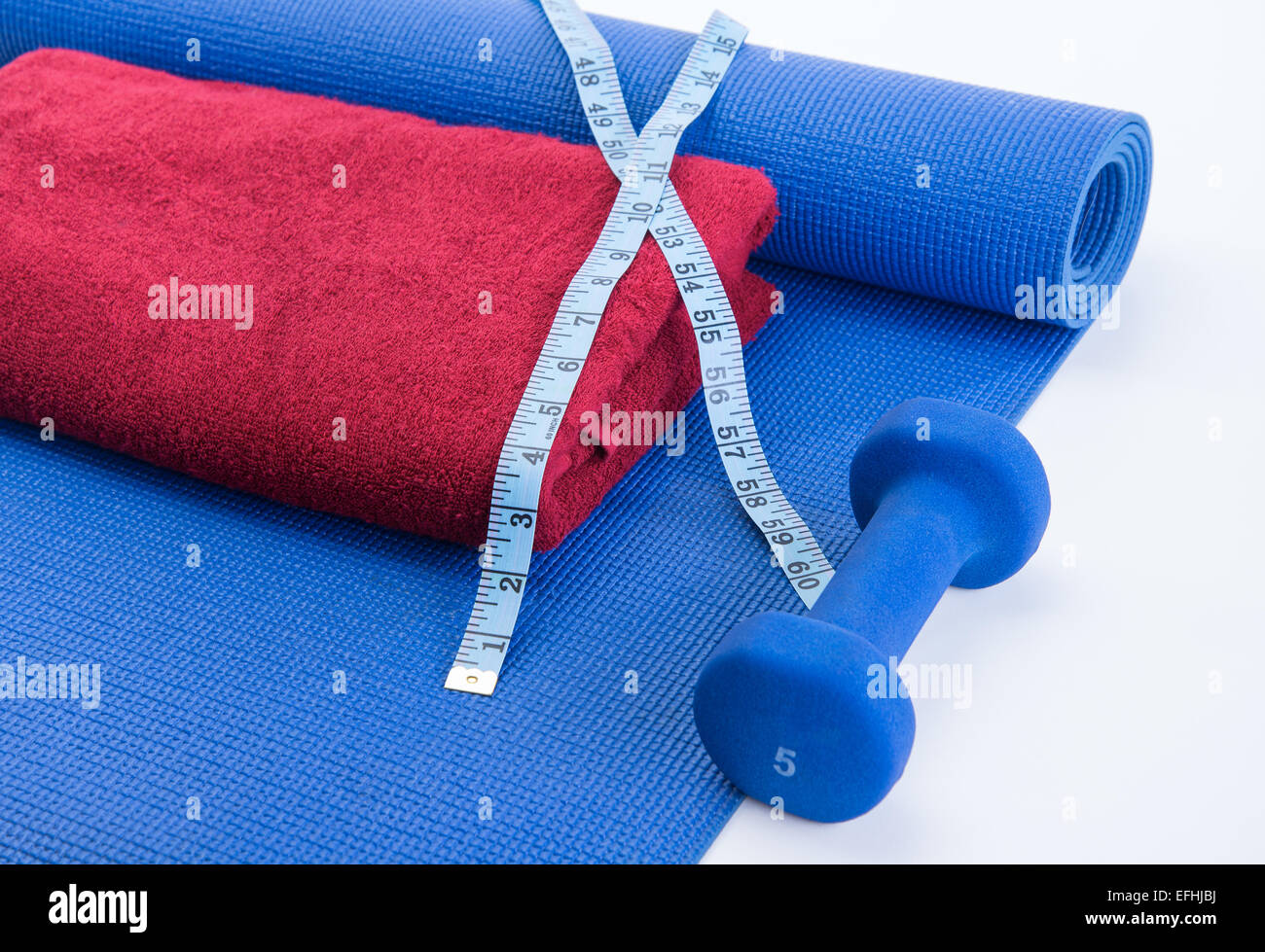 Workout tools for healthy lifestyle results Stock Photo - Alamy