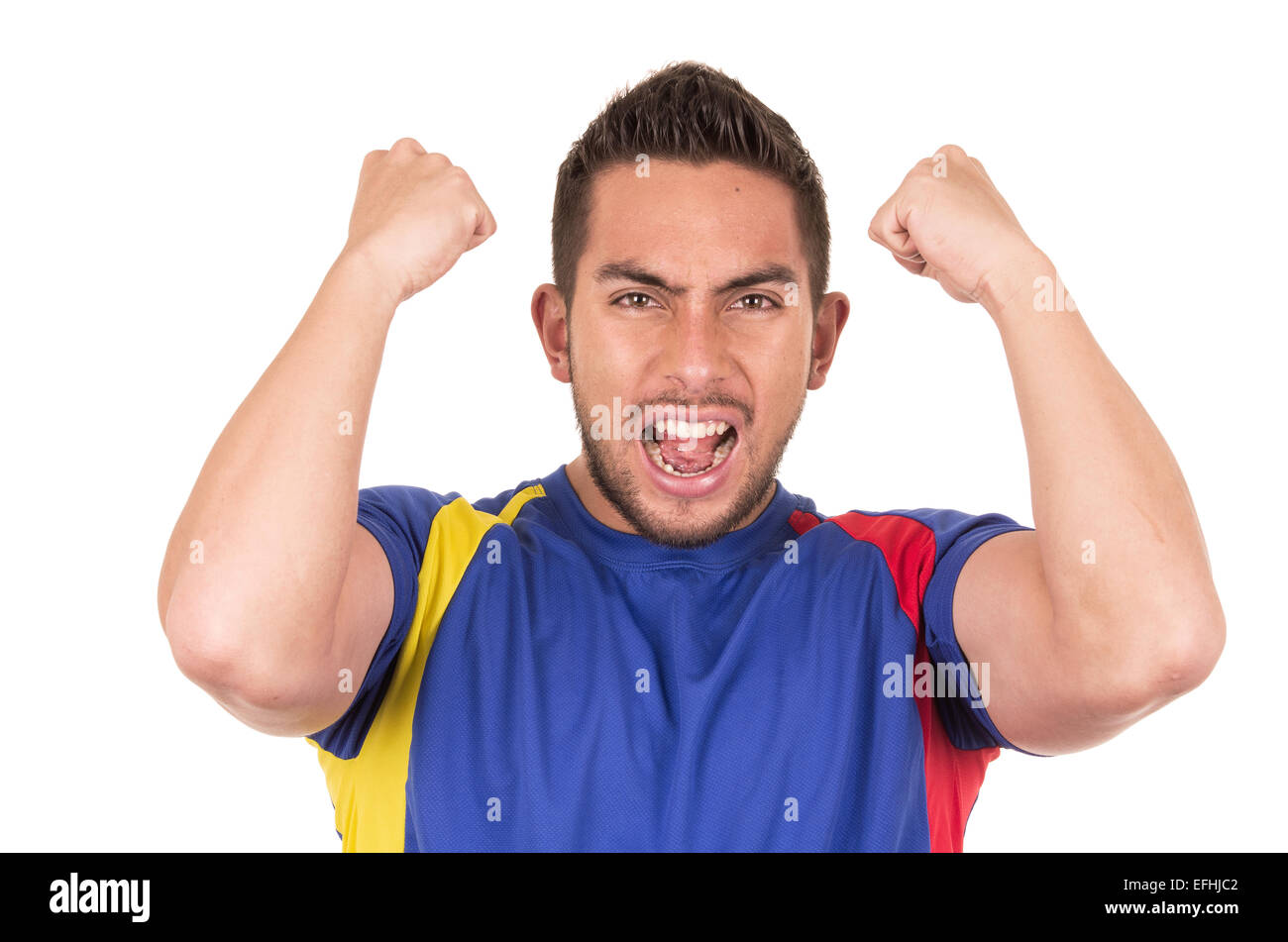 Happy winning soccer hi-res stock photography and images - Alamy