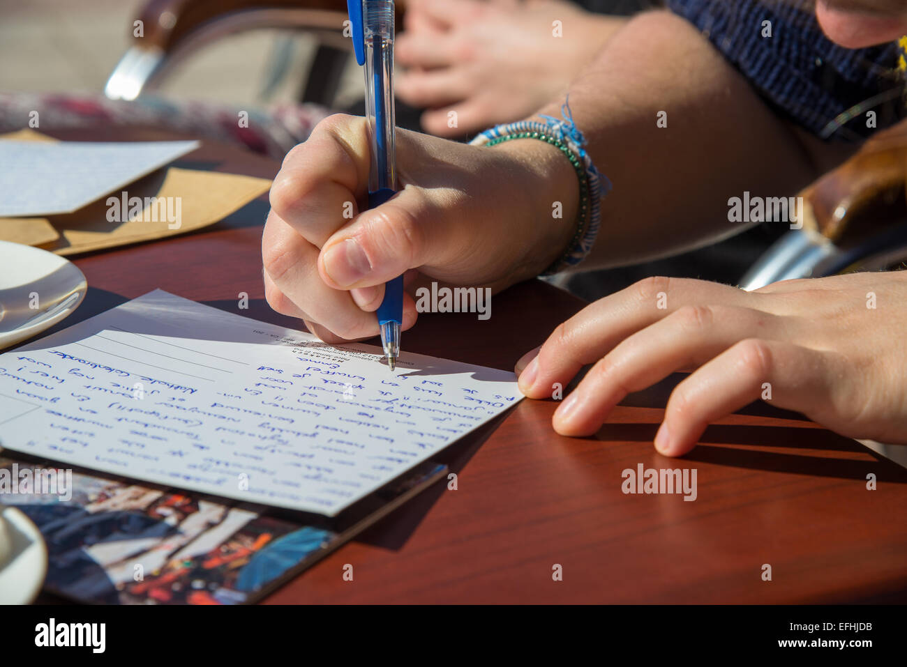 Girl handwriting hi-res stock photography and images - Alamy