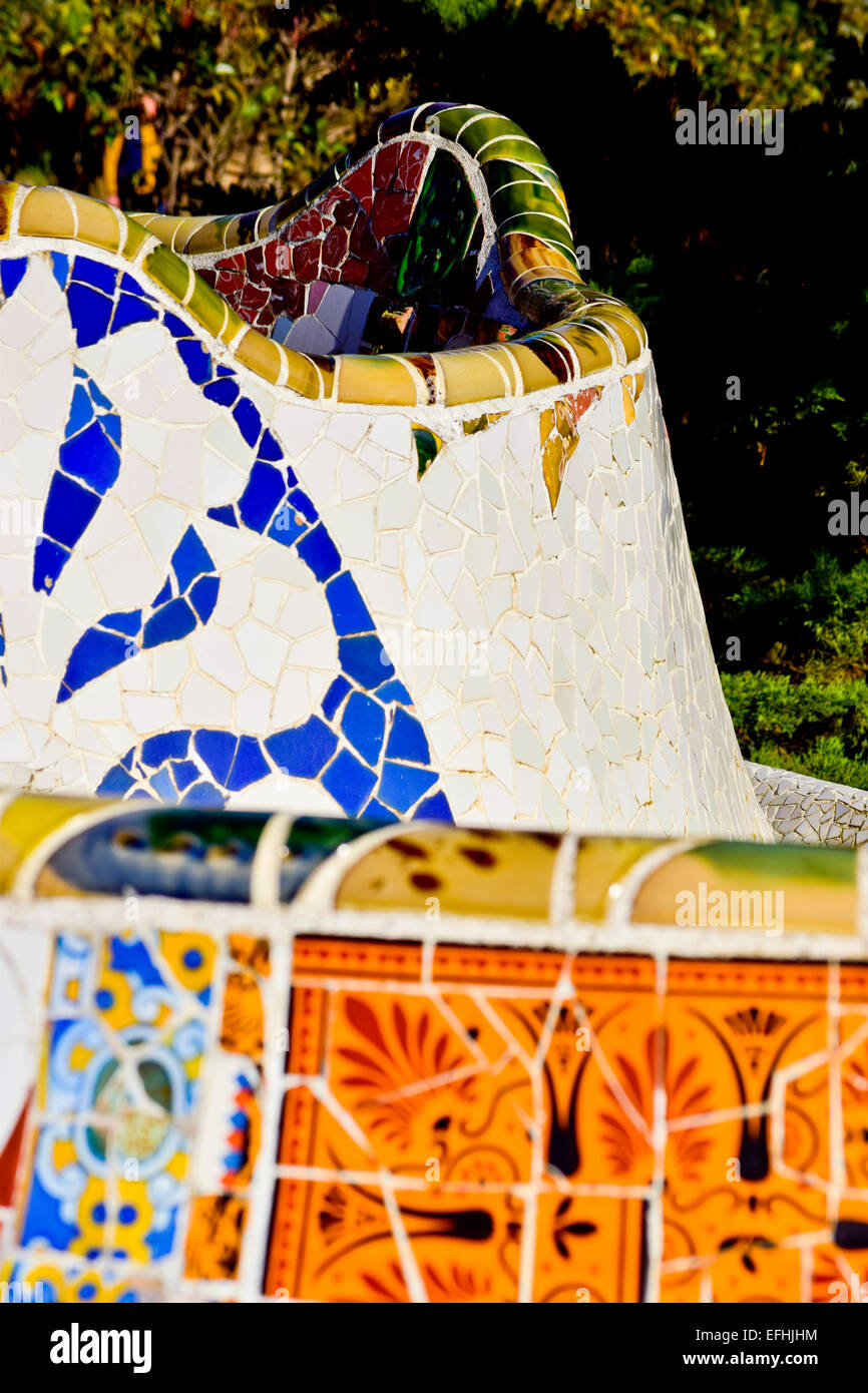 Antoni gaudi mosaic tile pattern hi-res stock photography and images ...