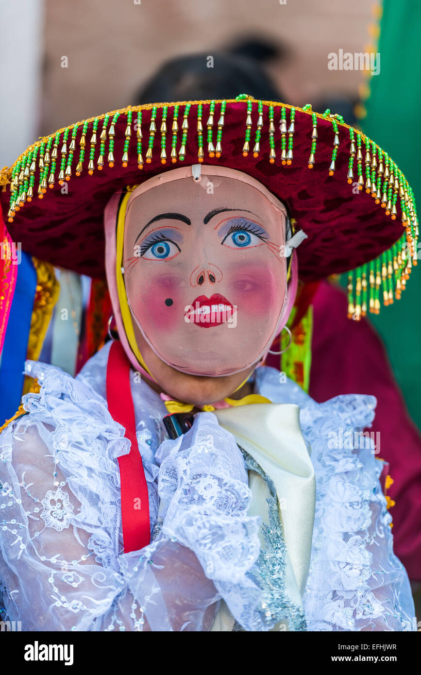 Traditional folklore mask cusco peru hi-res stock photography and ...