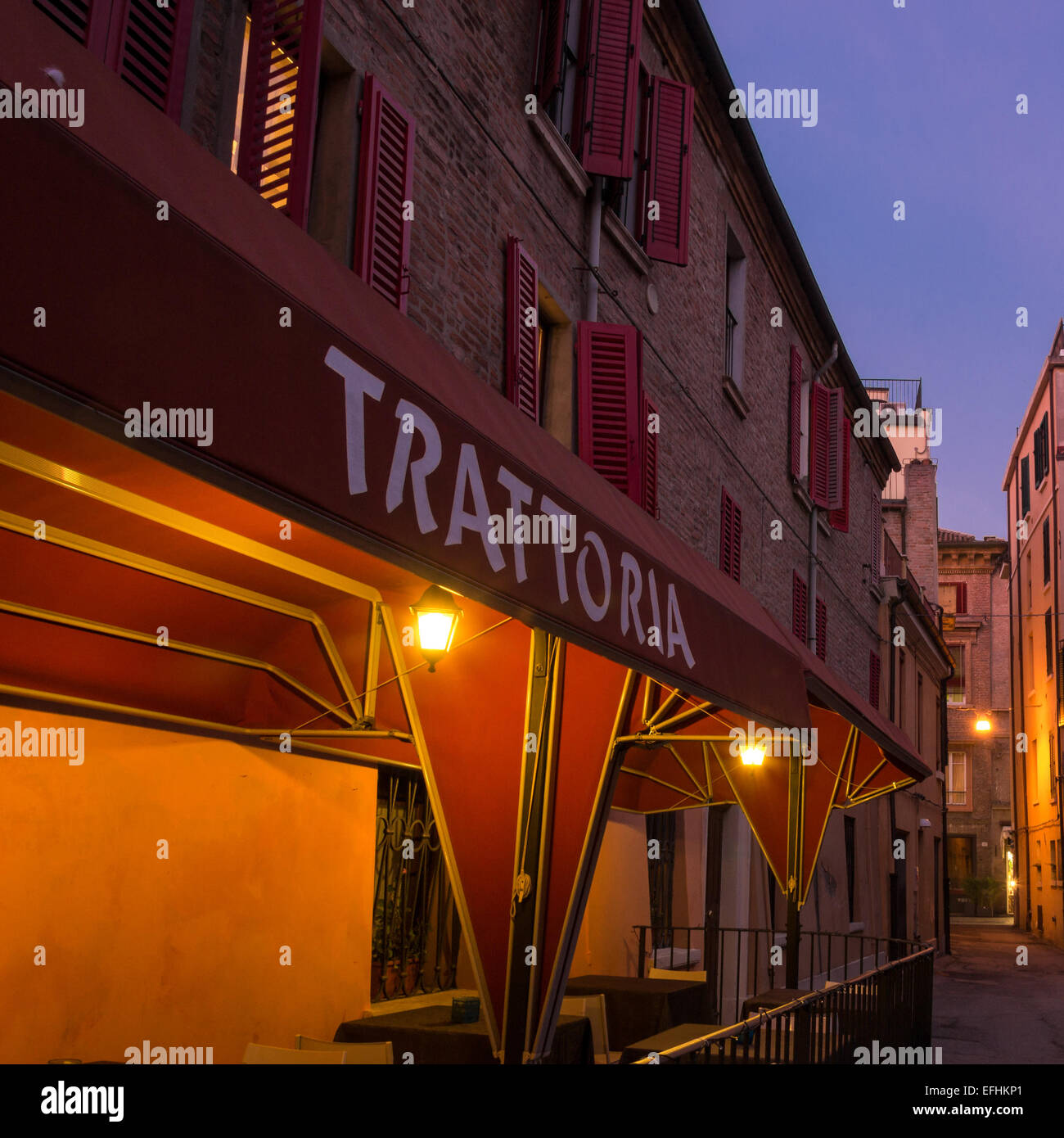 Ancient restaurant typical italian medieval hi-res stock photography ...