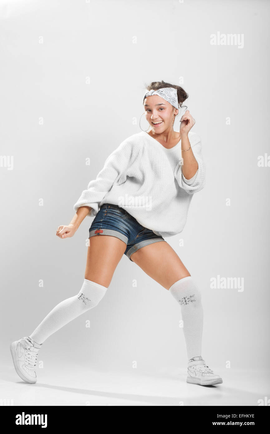 girl dancing breakdance Stock Photo - Alamy