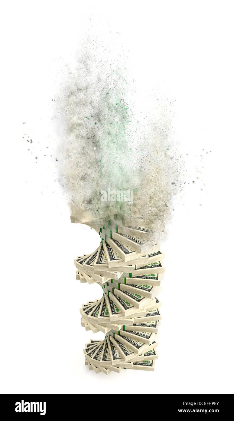 Dollar banknotes in cash Cut Out Stock Images & Pictures - Alamy