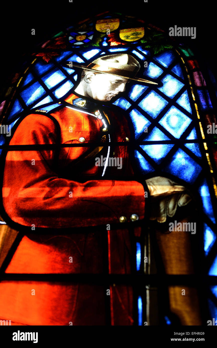 Inside the chapel at the Royal Canadian Mounted Police Depot, RCMP ...