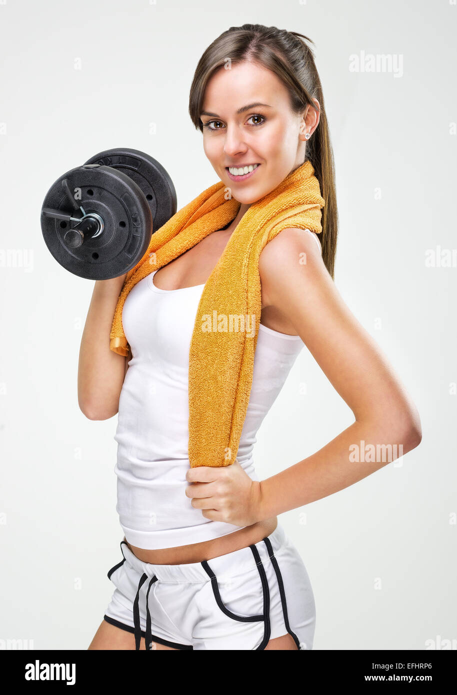 Live a healthy lifestyle! Have a nice body! Stock Photo - Alamy