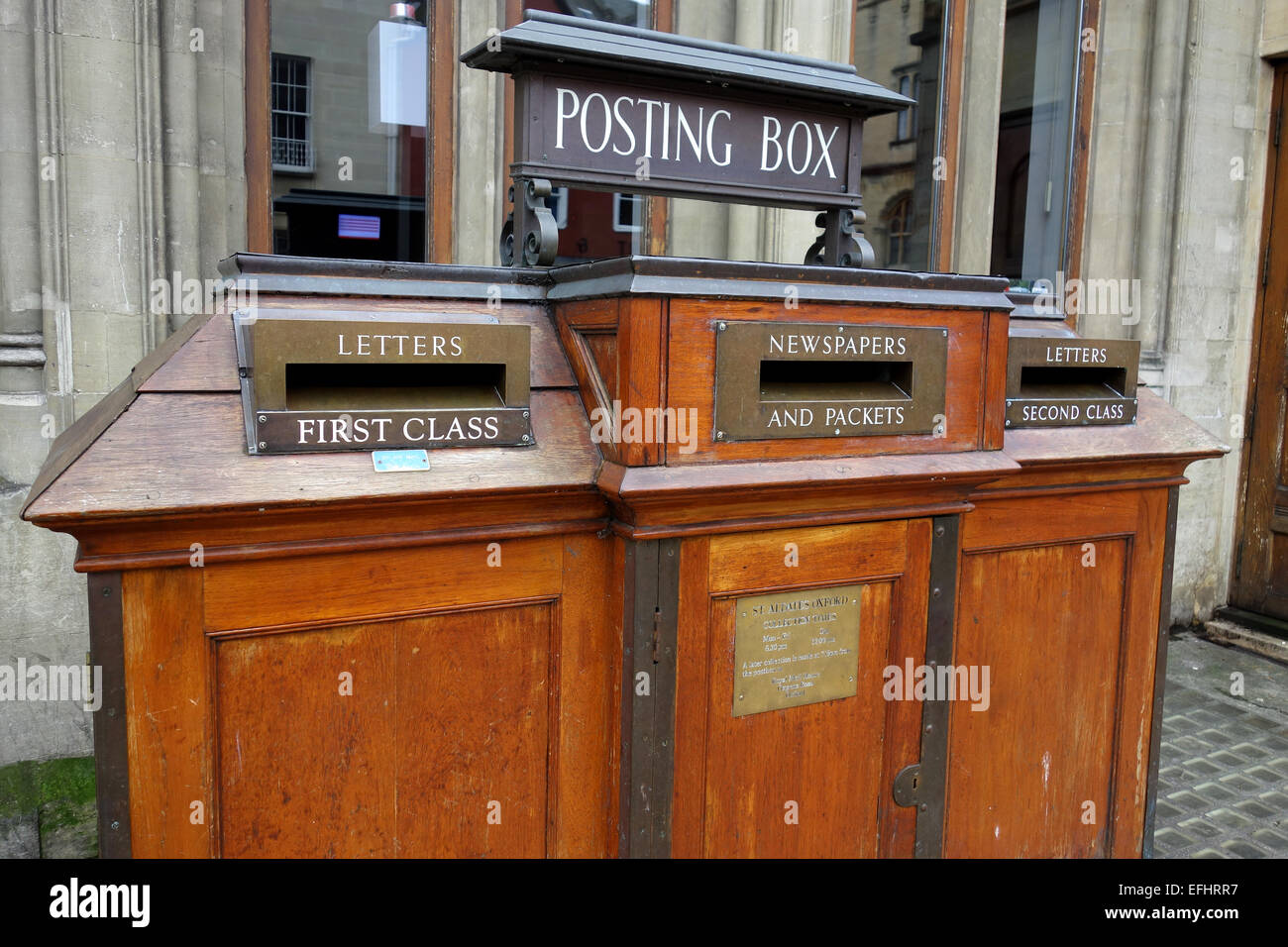 Vintage wooden posting box hi-res stock photography and images - Alamy