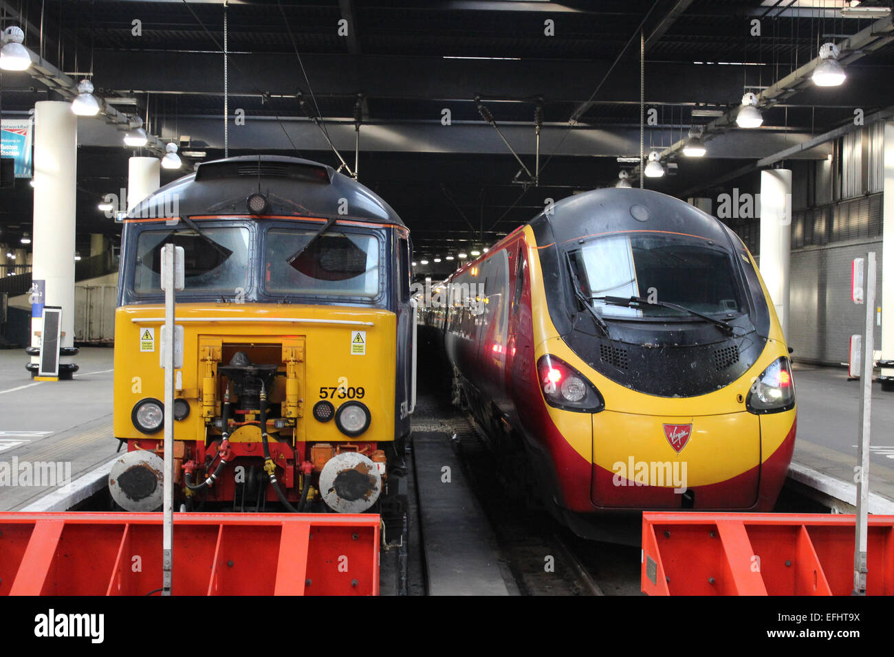 Class 57 diesel locomotive and class 390 electric multiple unit ...