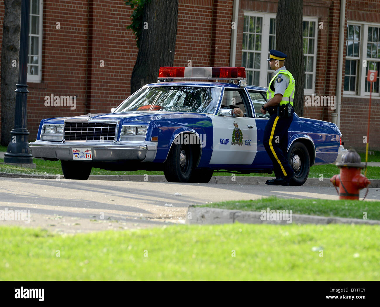 Canada, historic RCMP police car Stock Photo - Alamy