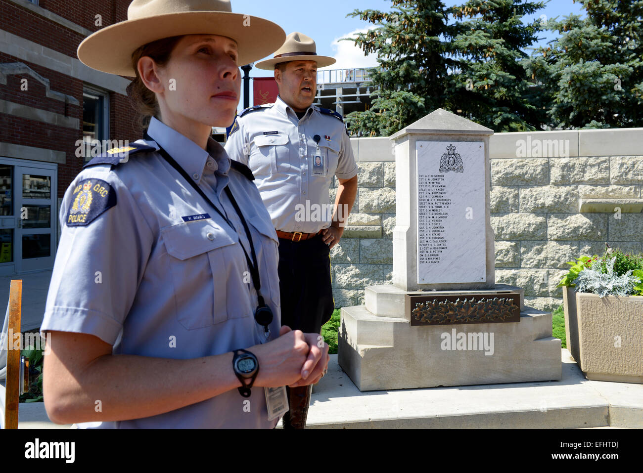 Memorial to Police who died on duty, Royal Canadian Mounted Police ...