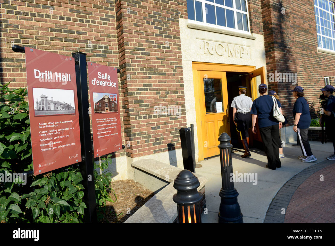 Drill Hall at the Royal Canadian Mounted Police Depot, RCMP training ...