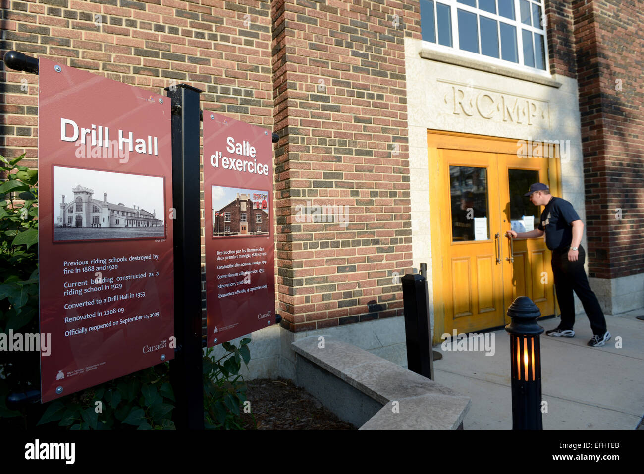 Royal Canadian Mounted Police Depot Drill hall, RCMP training academy ...