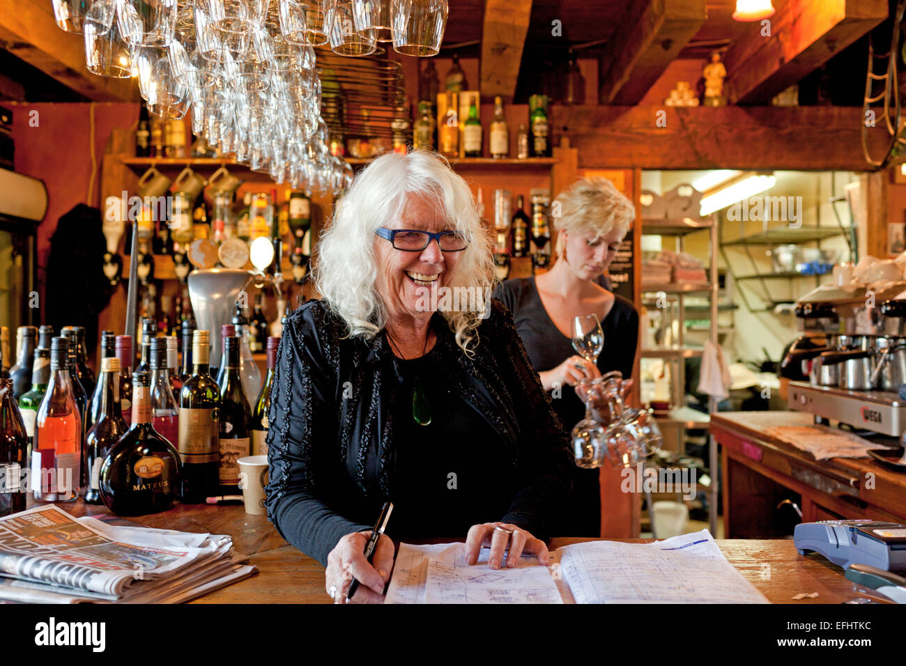 Restaurant owner Fleur Sullivan at Fleurs Place, very popular fish ...