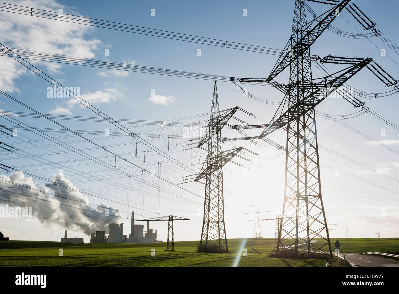 Power poles of europe hi-res stock photography and images - Alamy