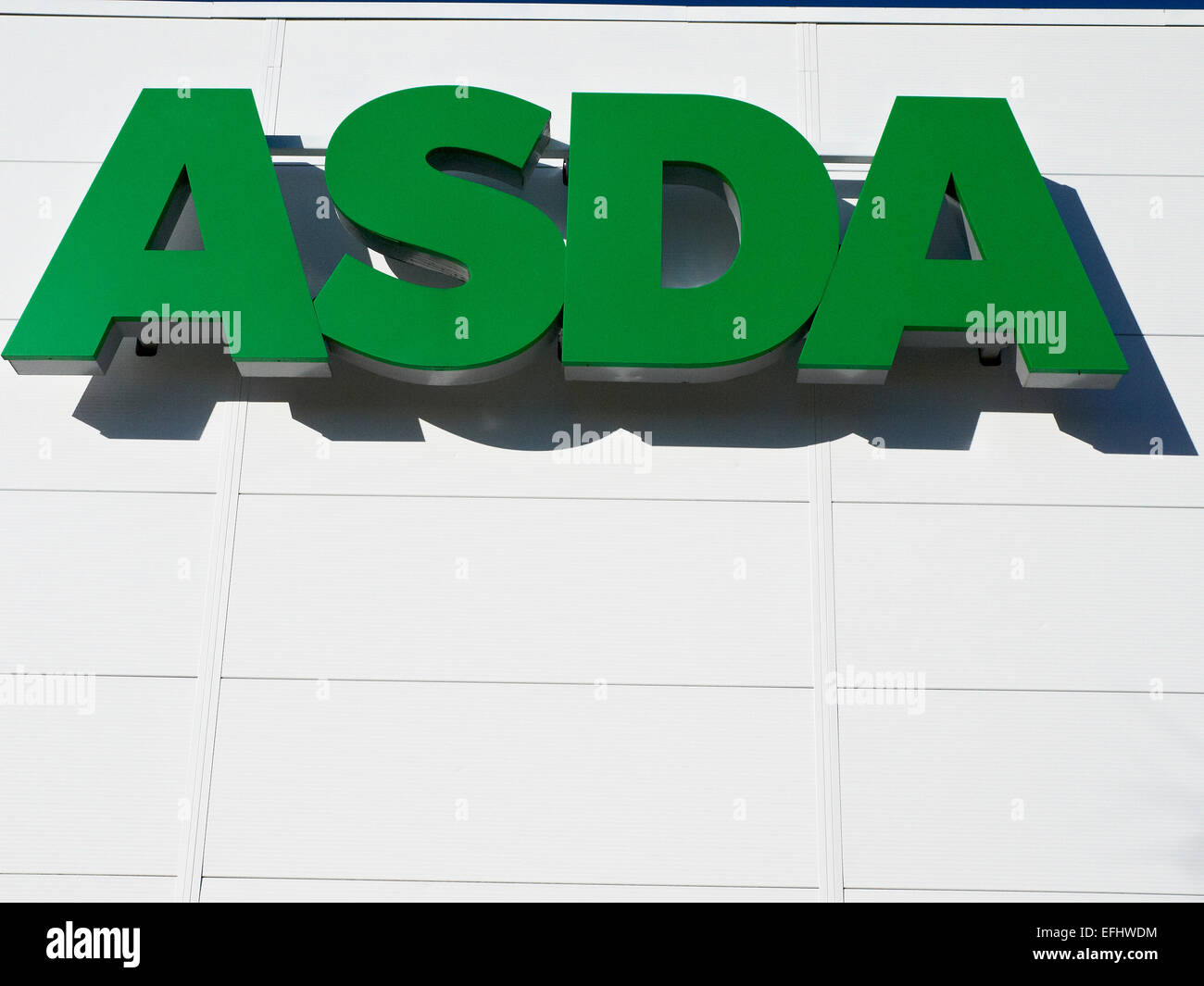 ASDA sign on outside wall UK Stock Photo - Alamy
