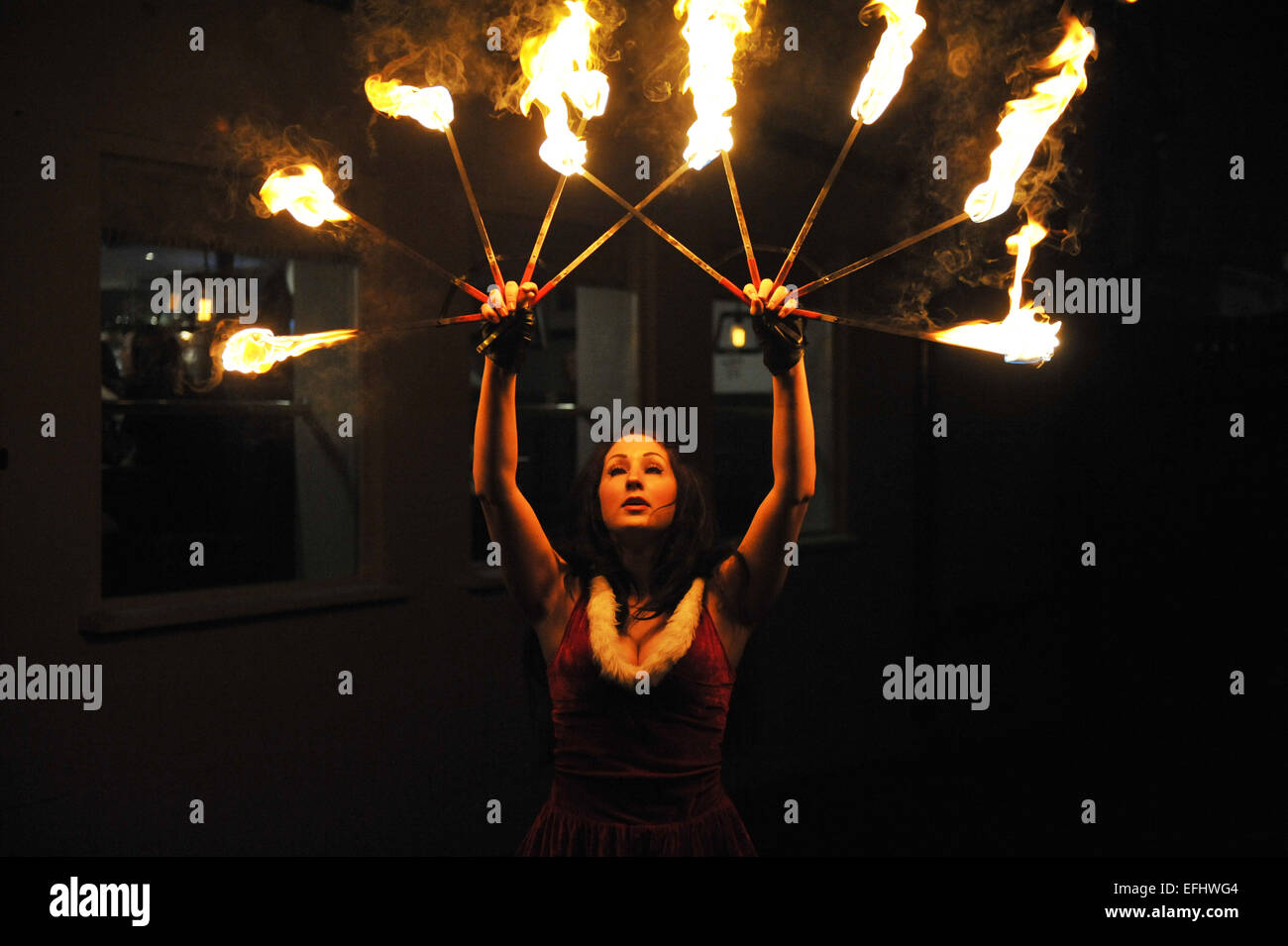Female fire eater hi-res stock photography and images - Alamy