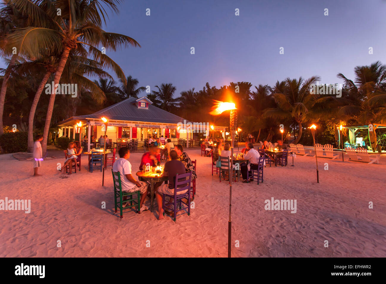 Dinner in restaurant Morada Bay, Islamorada, Florida Keys, Florida, USA ...