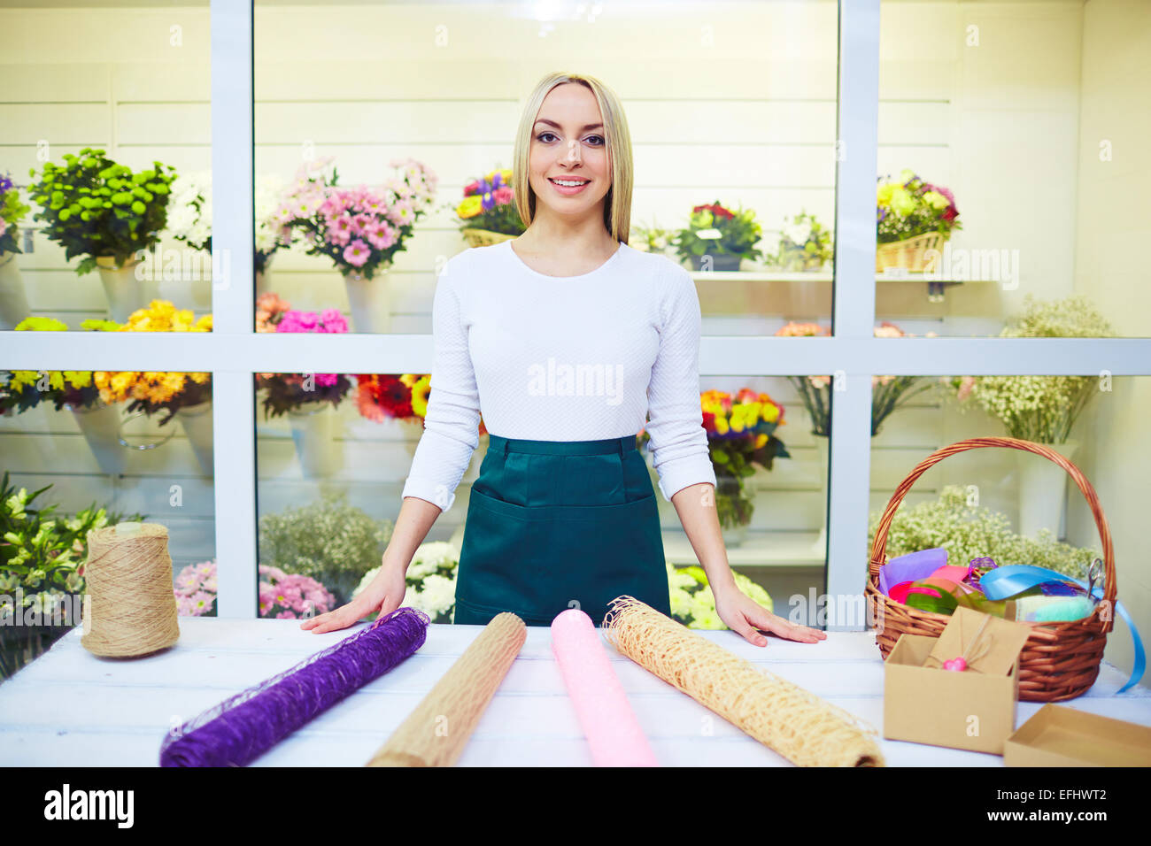 Happy proprietor hi-res stock photography and images - Alamy