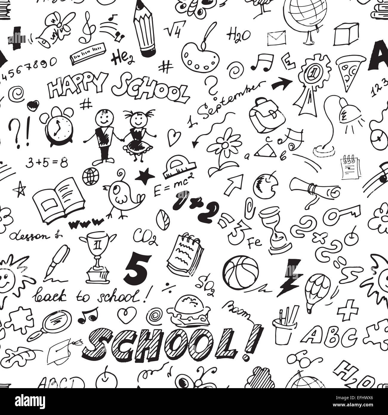 School drawing language hi-res stock photography and images - Alamy