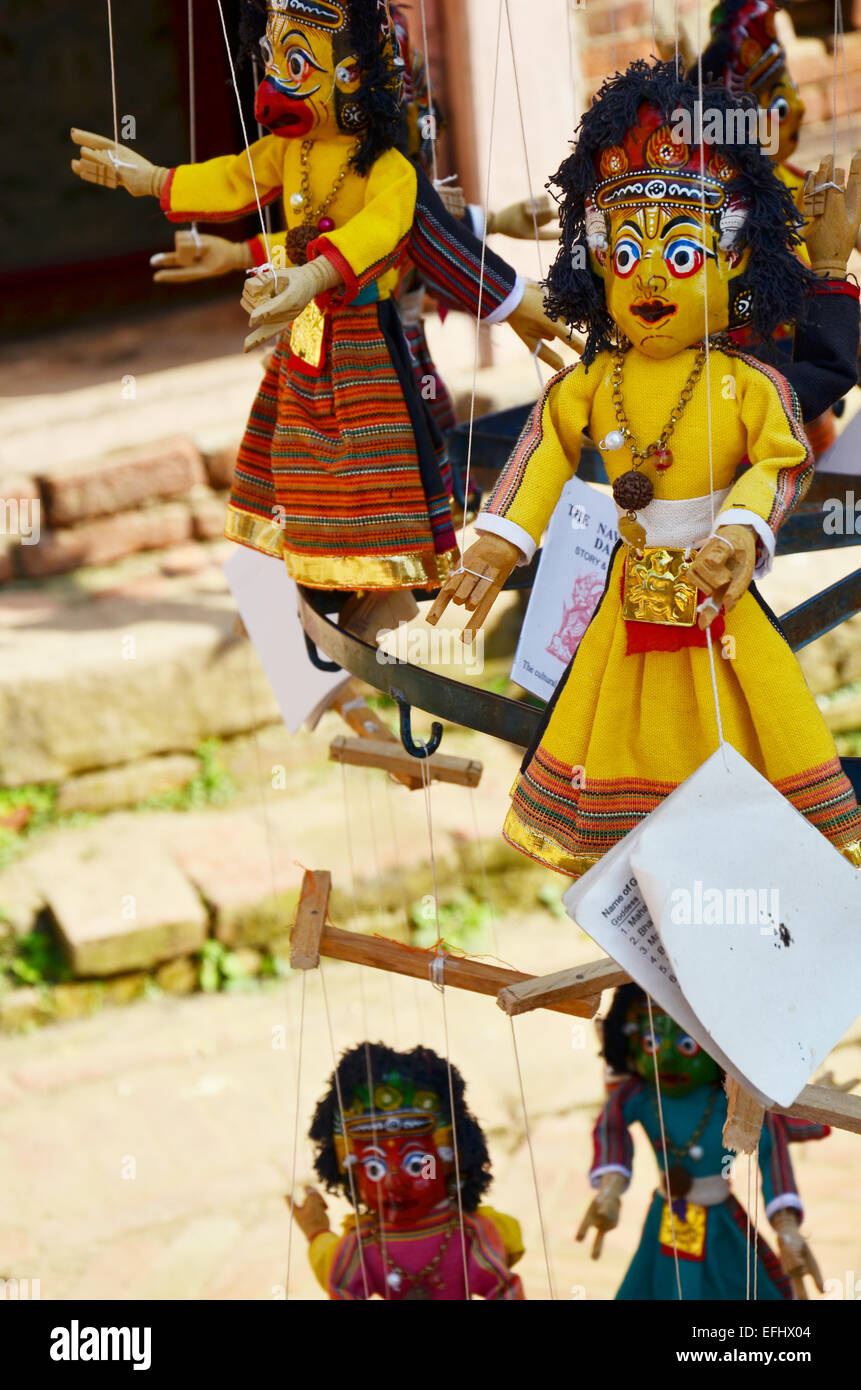 Puppet Nepal Style at Thamel market street Kathmandu Nepal Stock Photo ...
