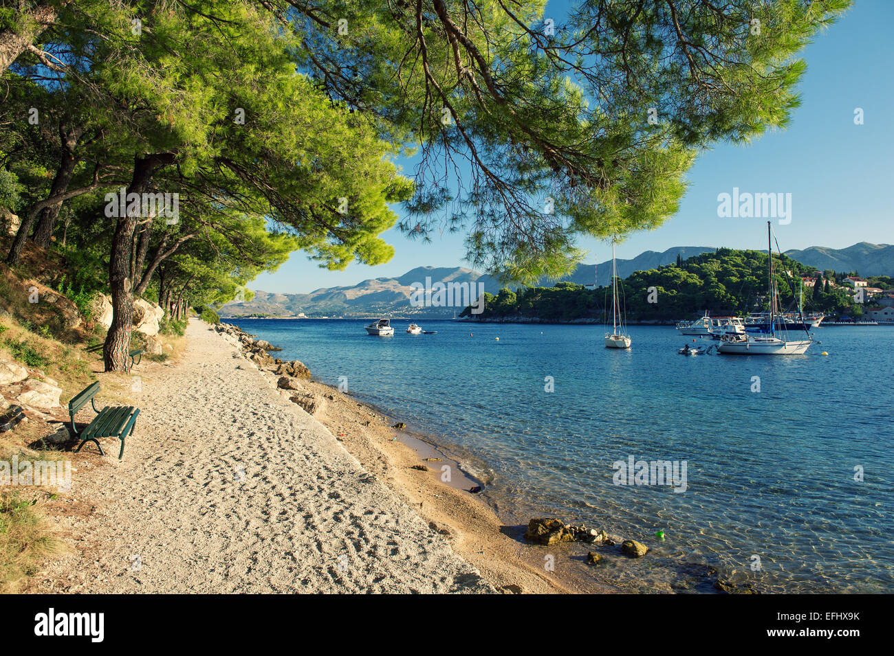 Cavtat in Croatia, adriatic sea Stock Photo - Alamy