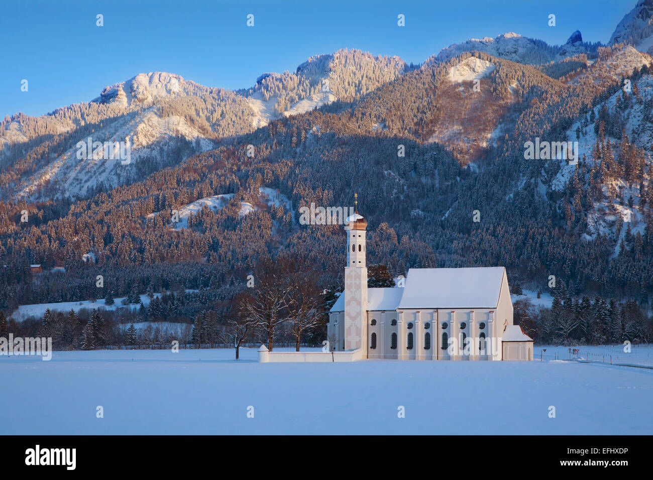 St Coloman pilgrimage church at Schwangau, near Fuessen, Allgaeu ...