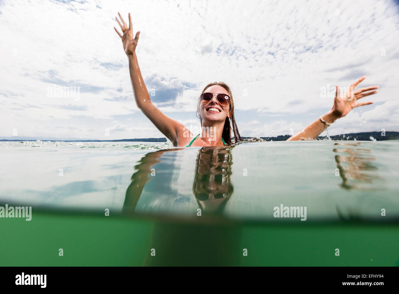 Bavaria lake woman hi-res stock photography and images - Alamy
