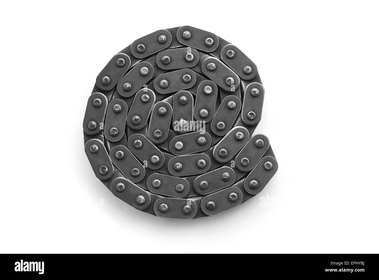 bicycle chain on white background Stock Photo - Alamy