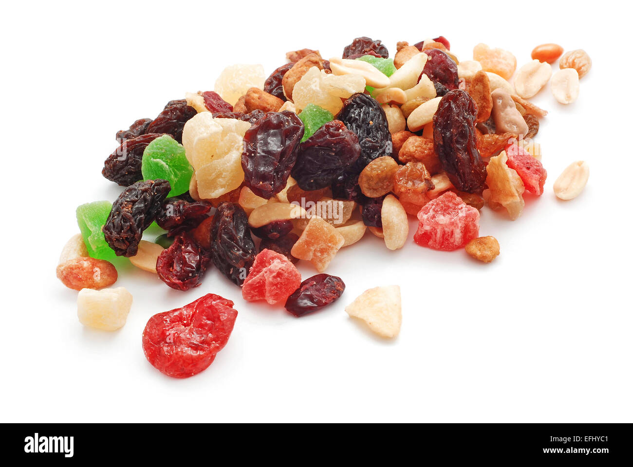 dry fruit mix on white Stock Photo - Alamy