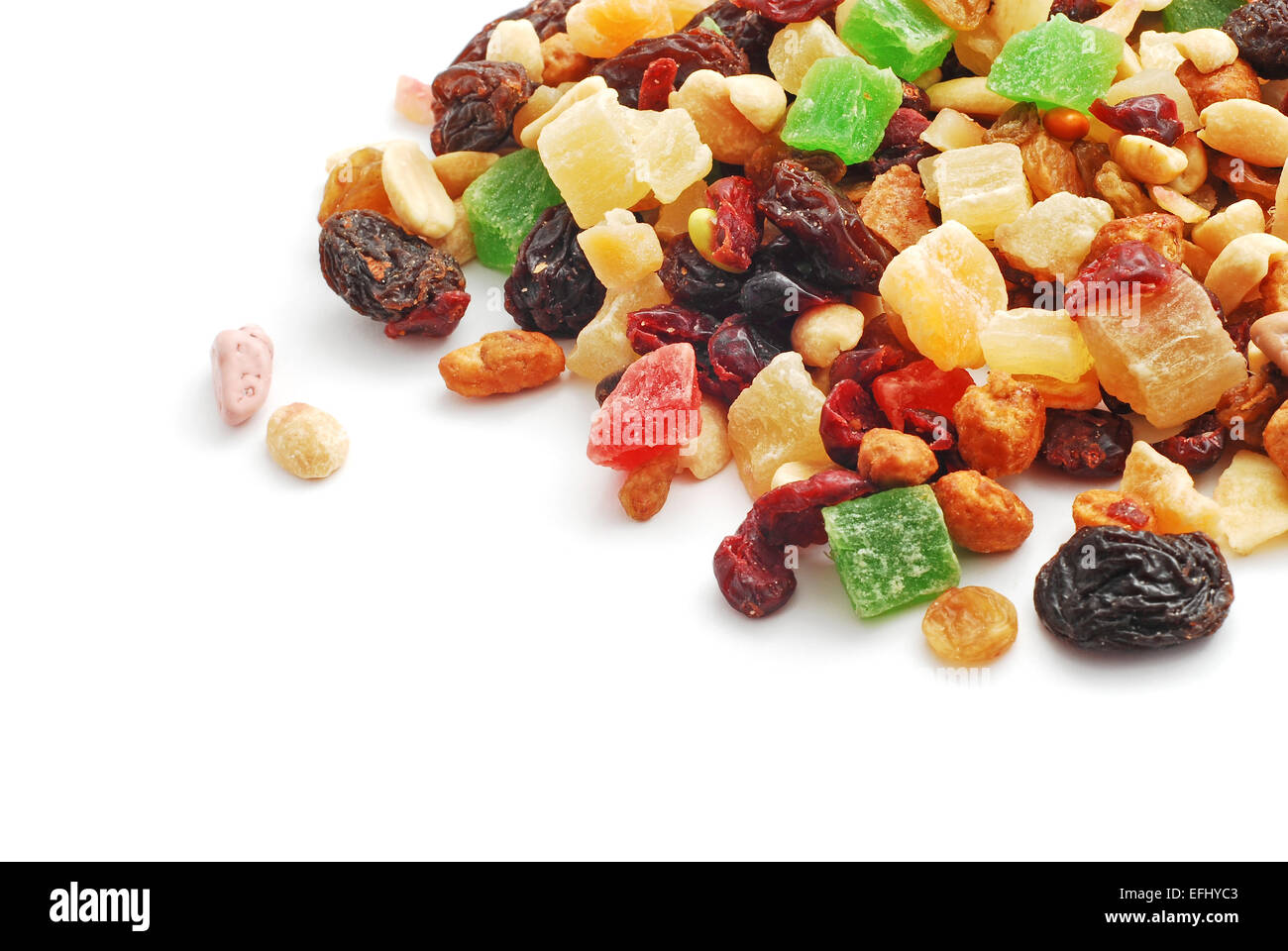 dry fruit mix on white Stock Photo - Alamy