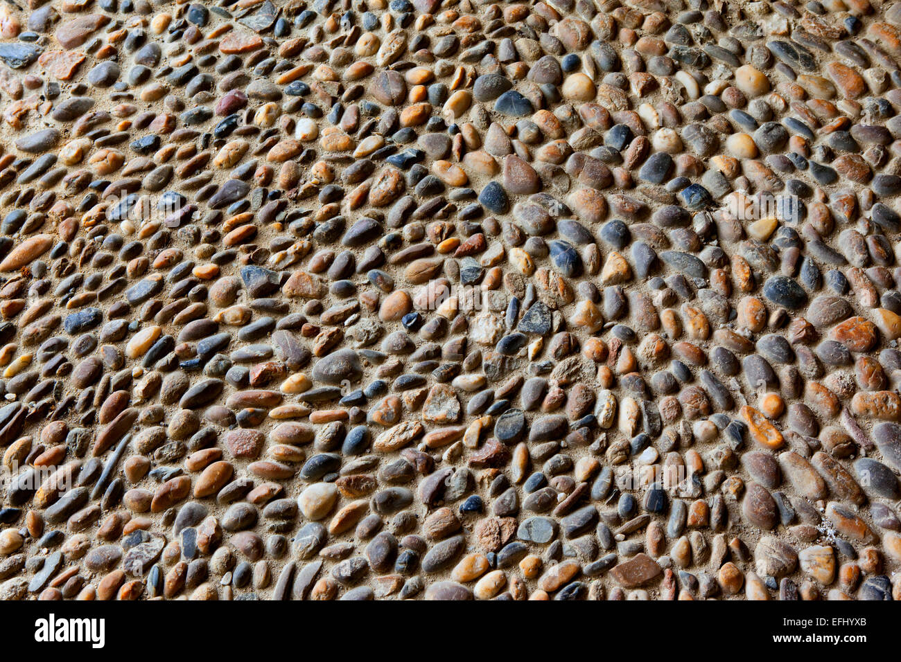 Pebble background in a courtyard Stock Photo - Alamy