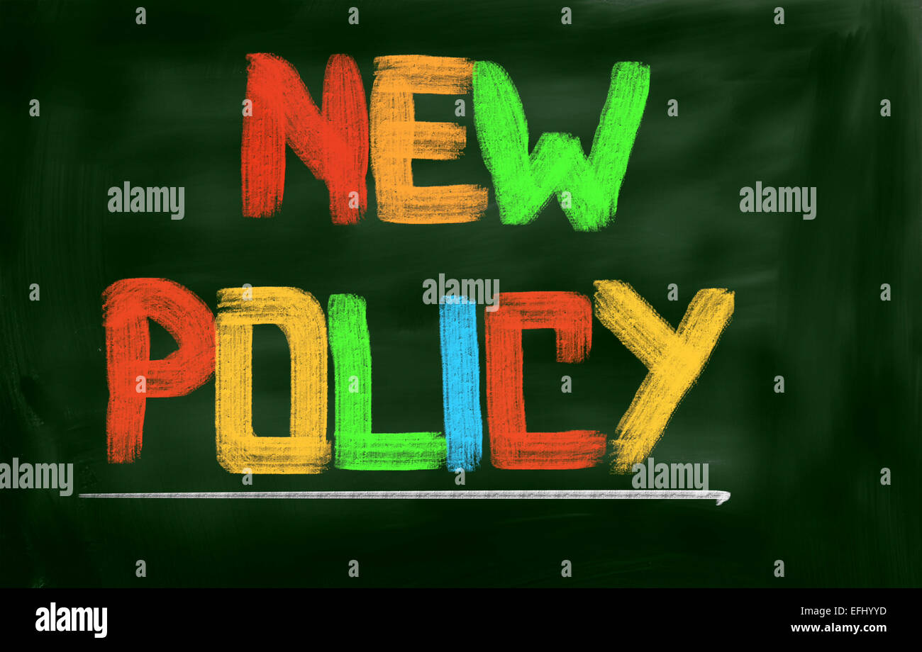 New Policy Concept Stock Photo - Alamy