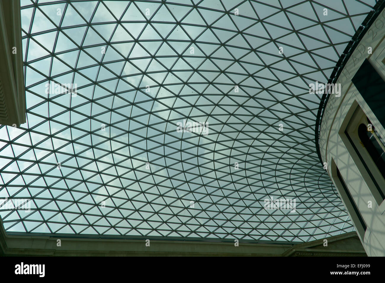 The magnificent roof inside British Museum, London, England Stock Photo ...