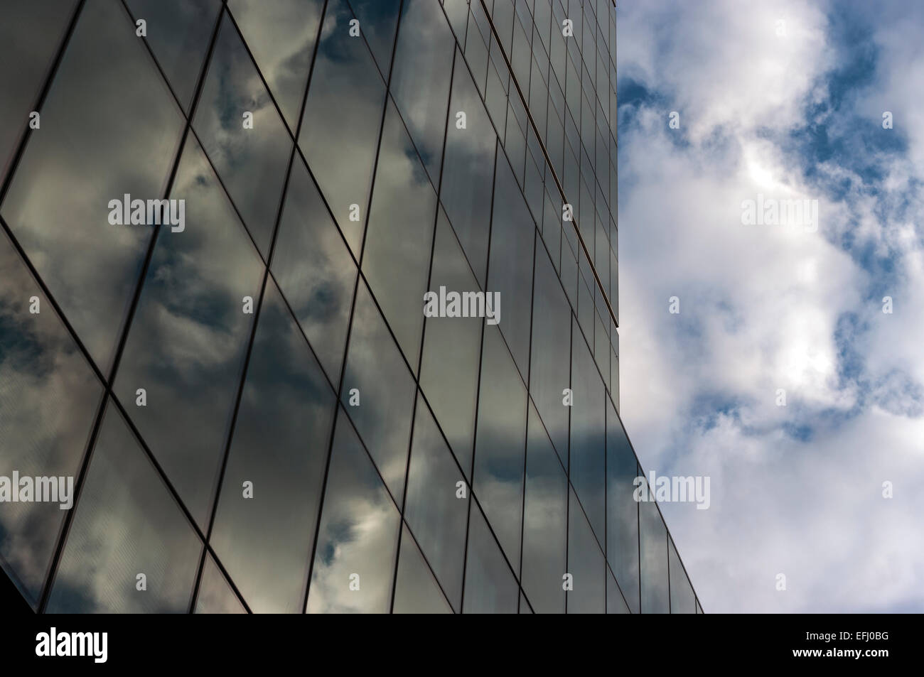 Modern glass office block Stock Photo - Alamy