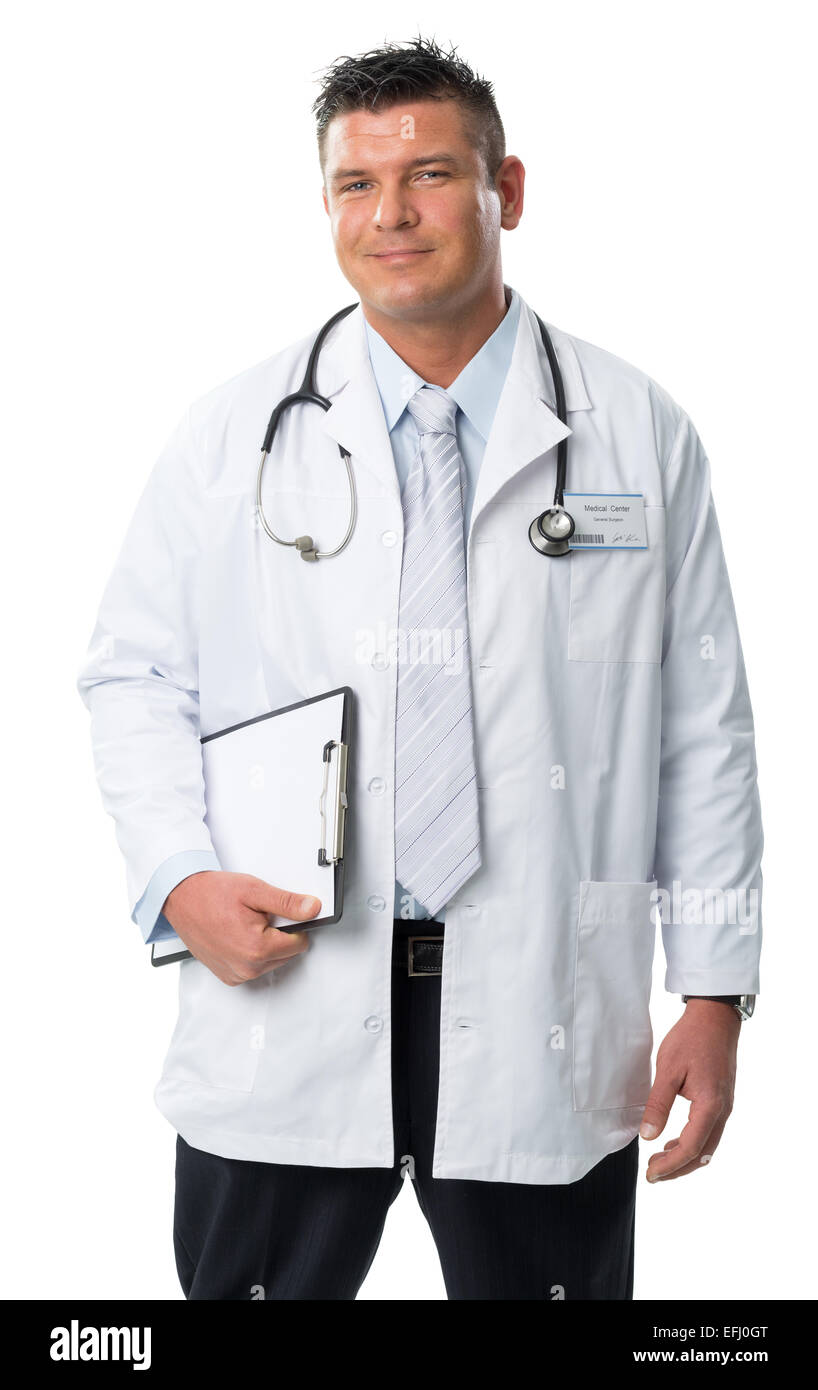 Doctor standing hospital Cut Out Stock Images & Pictures - Alamy