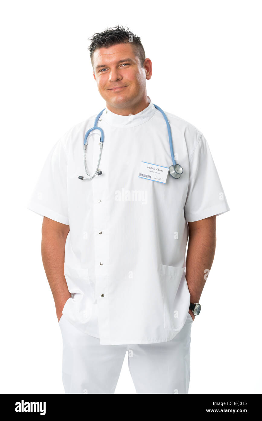 Professional young male doctor in Cut Out Stock Images & Pictures - Alamy