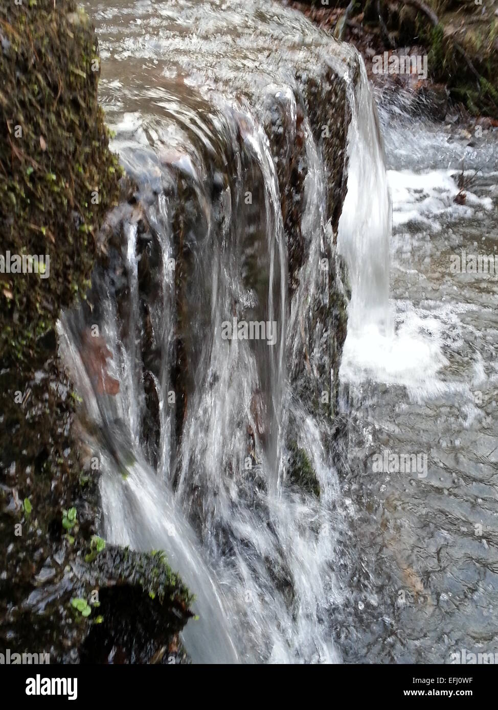 Waterfall, tatton park, cheshire, manchester Stock Photo - Alamy