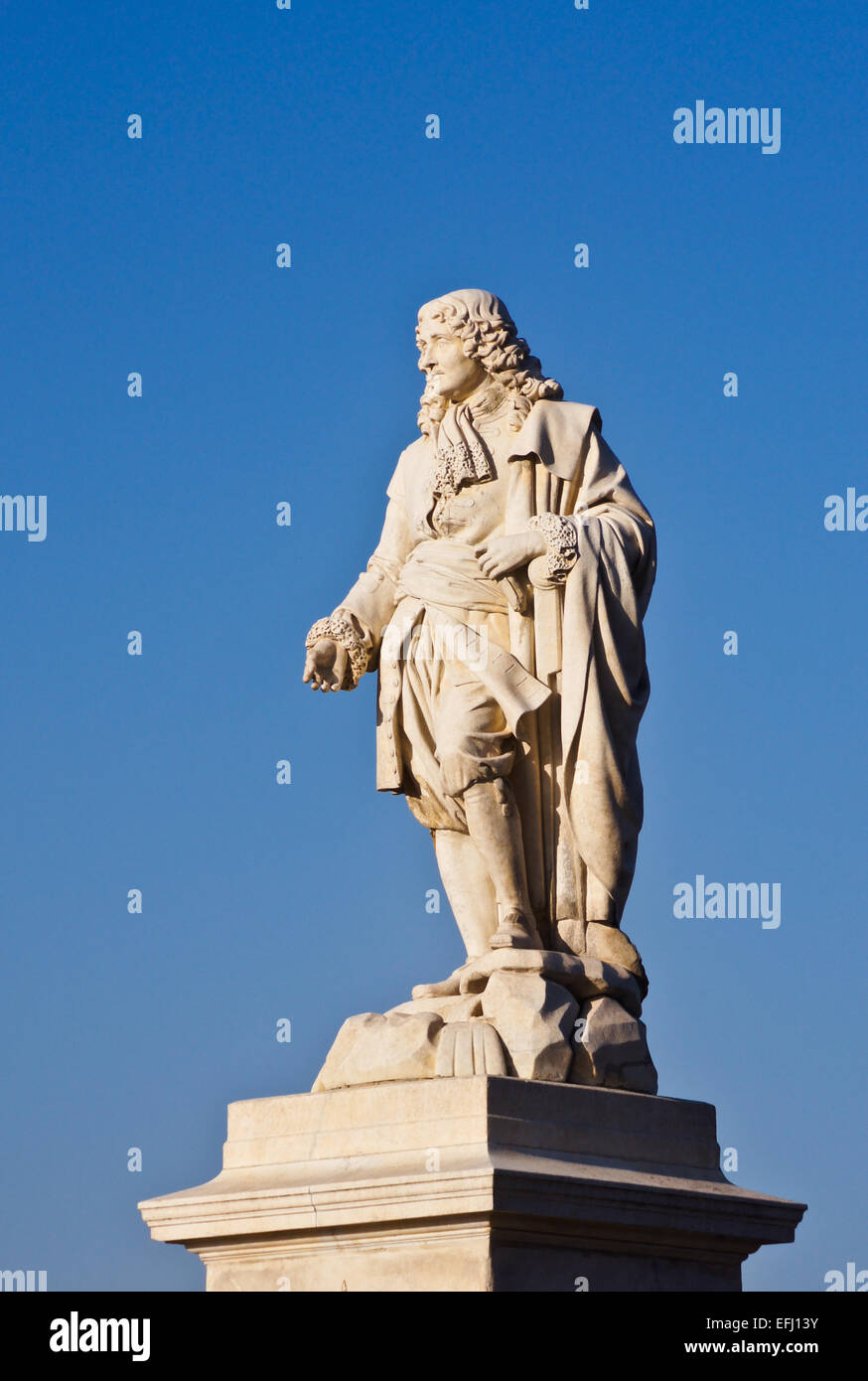 Statue of Pierre-Paul Riquet, architect of the canal Du Midi, Allée ...
