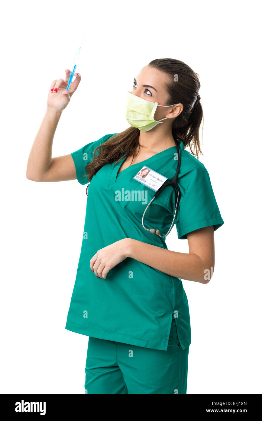 Smilling with mask hi-res stock photography and images - Alamy