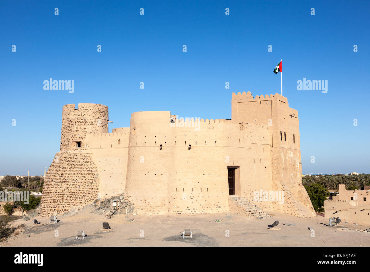 Historic fort in Fujairah, United Arab Emirates Stock Photo - Alamy