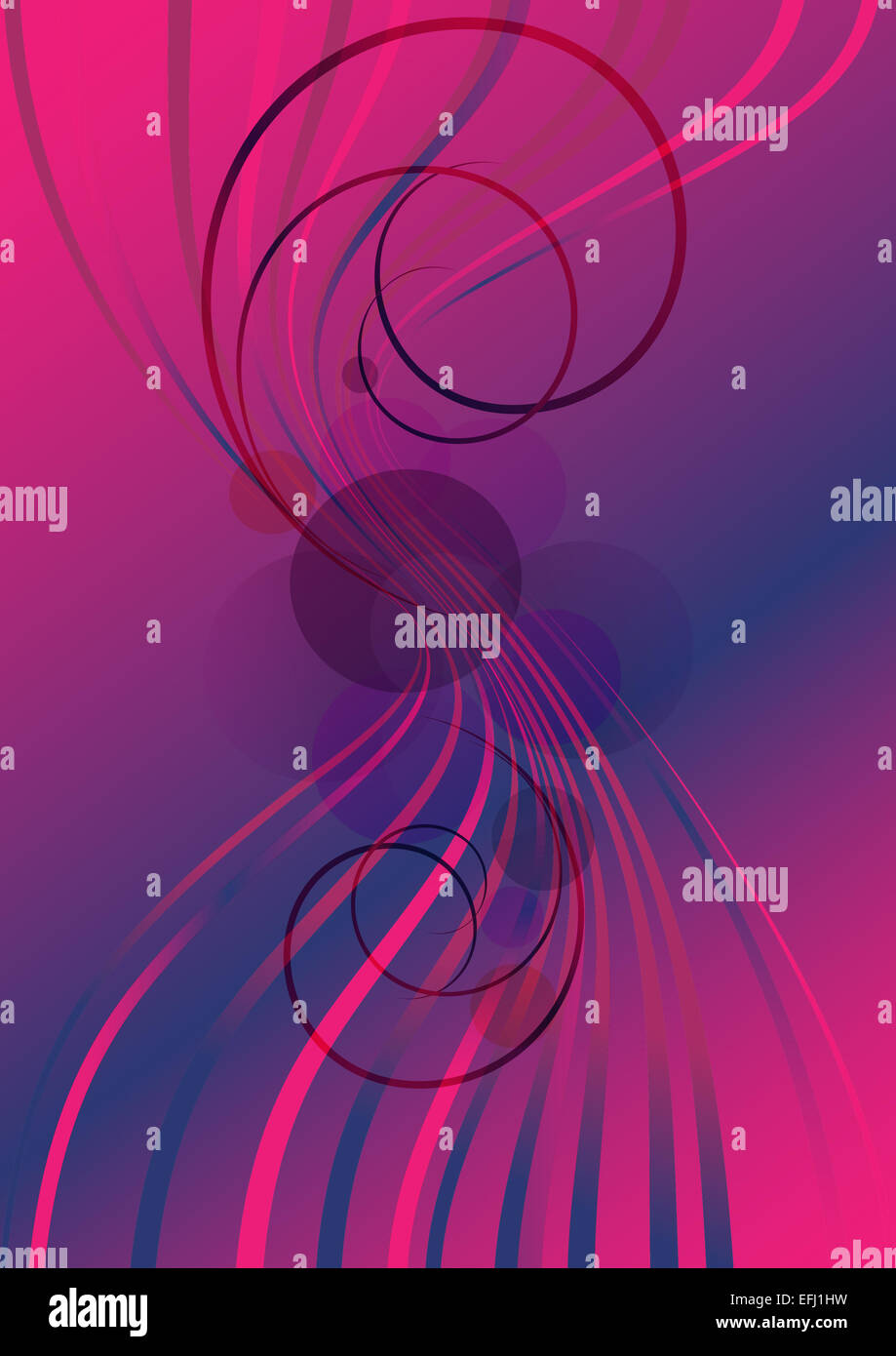 Dark blue purple curved lines hi-res stock photography and images - Alamy